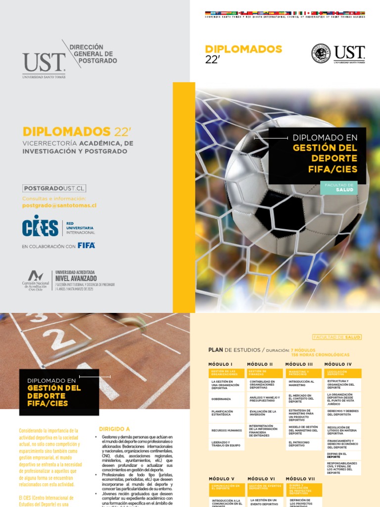 Diplomado en Gestion Del Deporte FIFA CIES 2022 | PDF | Deportes ... Diplomado en Gestion Del Deporte FIFA CIES 2022 | PDF | Deportes ...