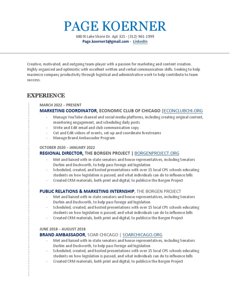 Annotated Resume | PDF | Communication | Mass Media