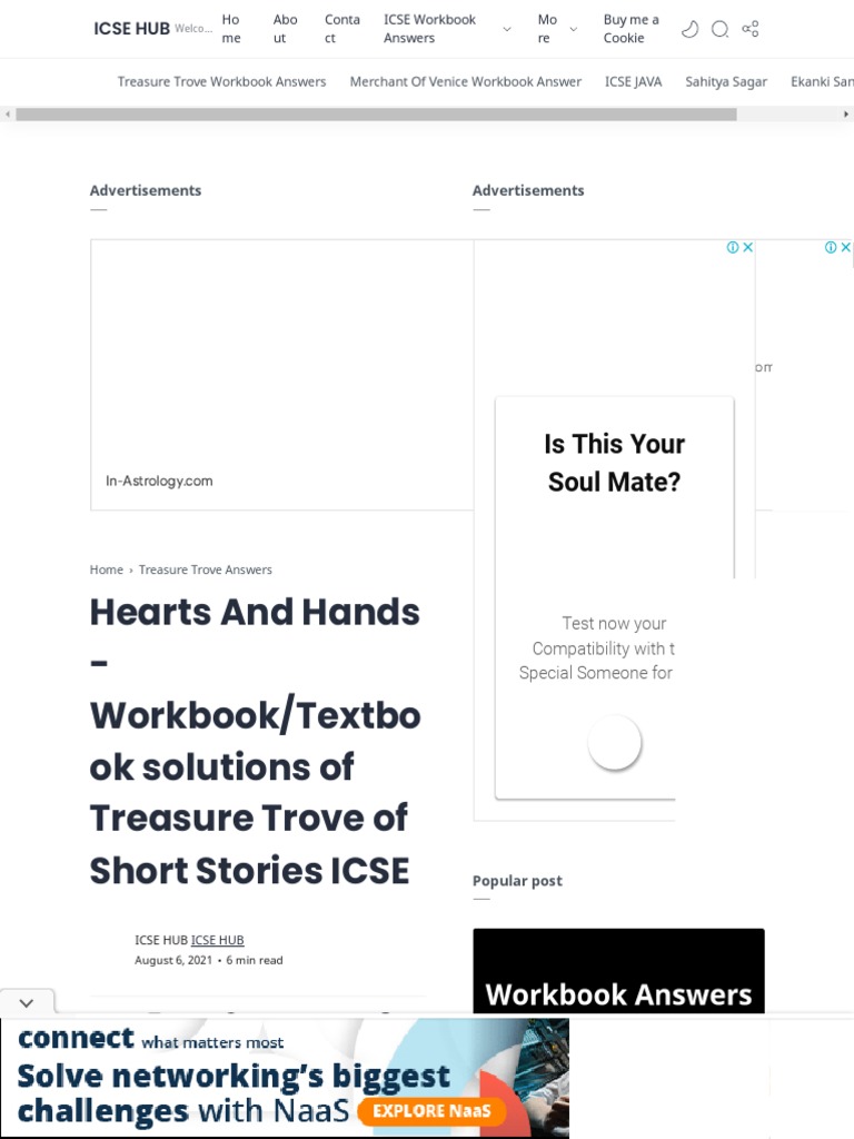 Hearts and Hands - Workbook - Textbook Solutions of Treasure Trove of ...