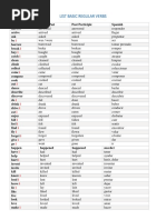 Regular and Irregular Verbs List | PDF | English Grammar | Semantics