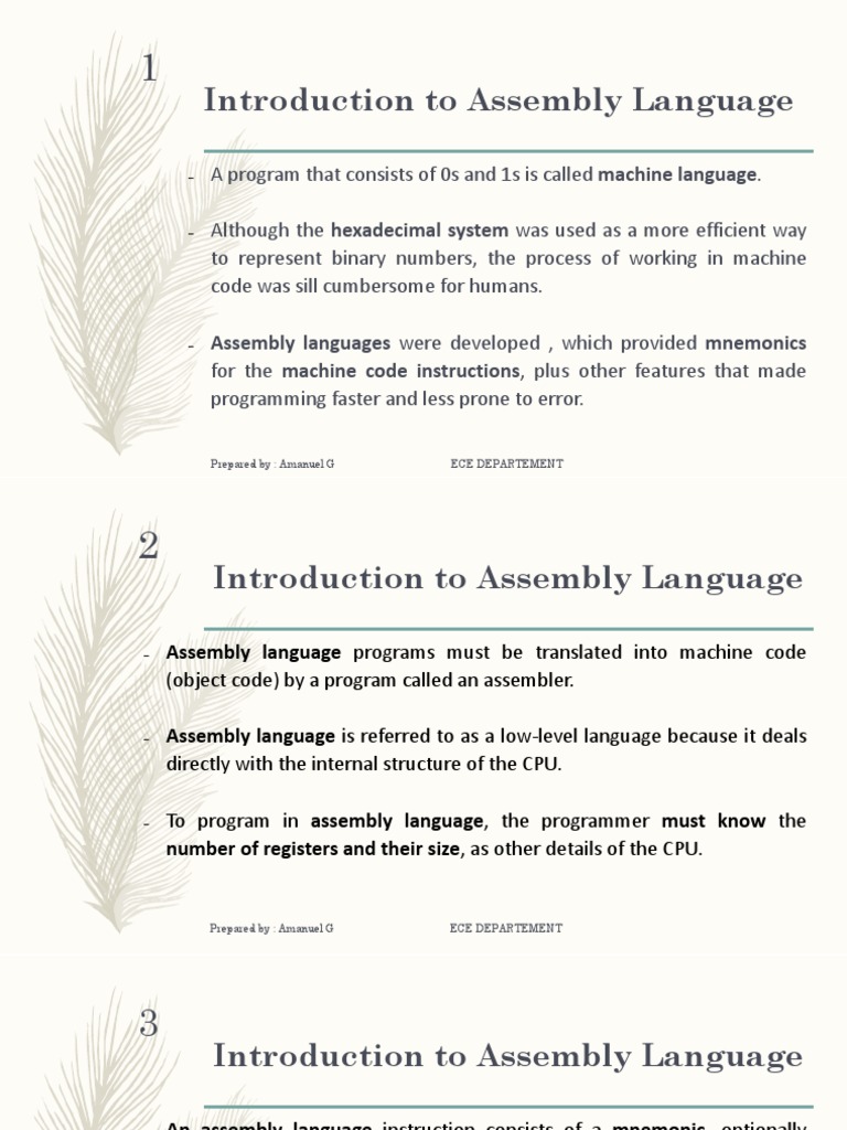 Final Lecture Chapter 2 2 Intro To Asml Memory Segmentation | PDF ...