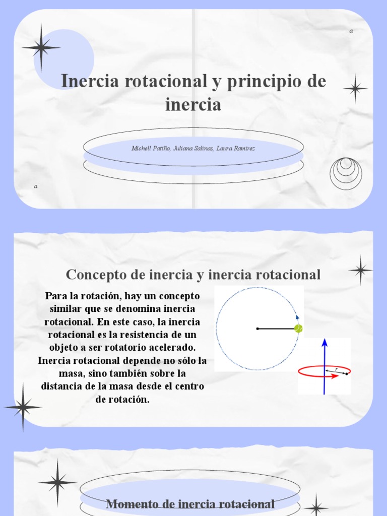 Inercia Rotacional y su Principio | PDF