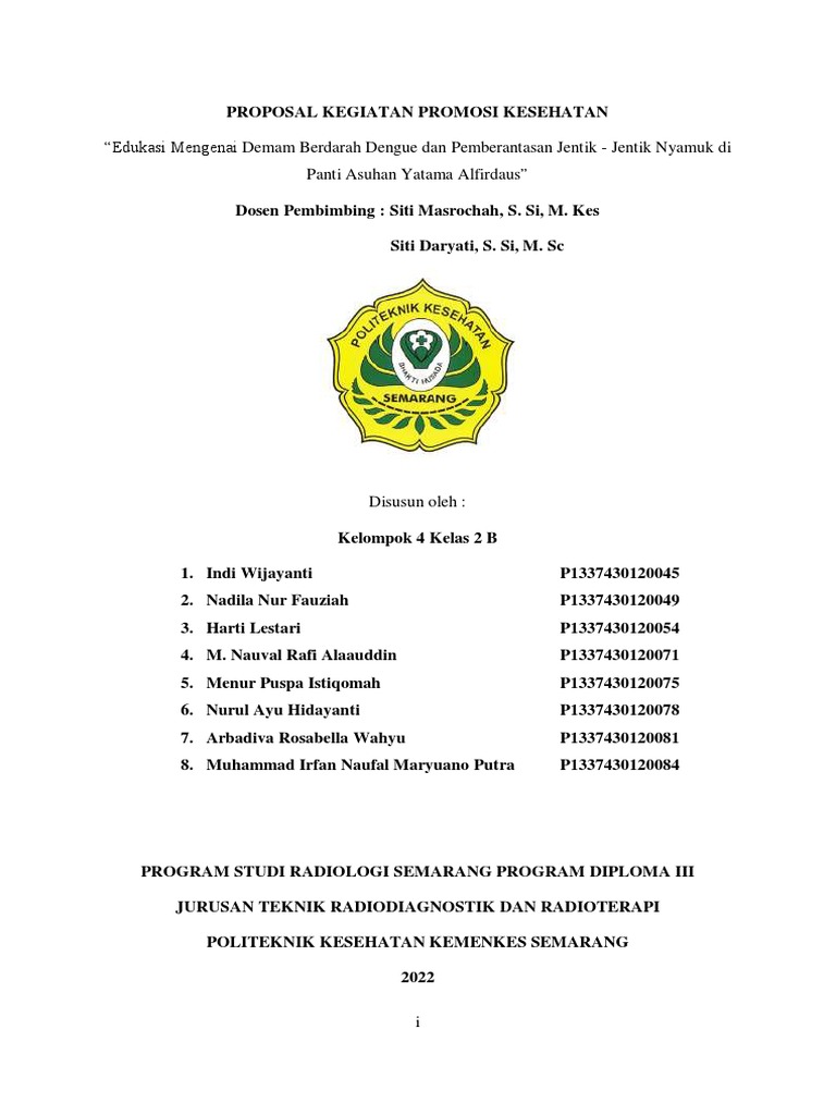 Proposal Kegiatan Pengabdian Masyarakat | PDF