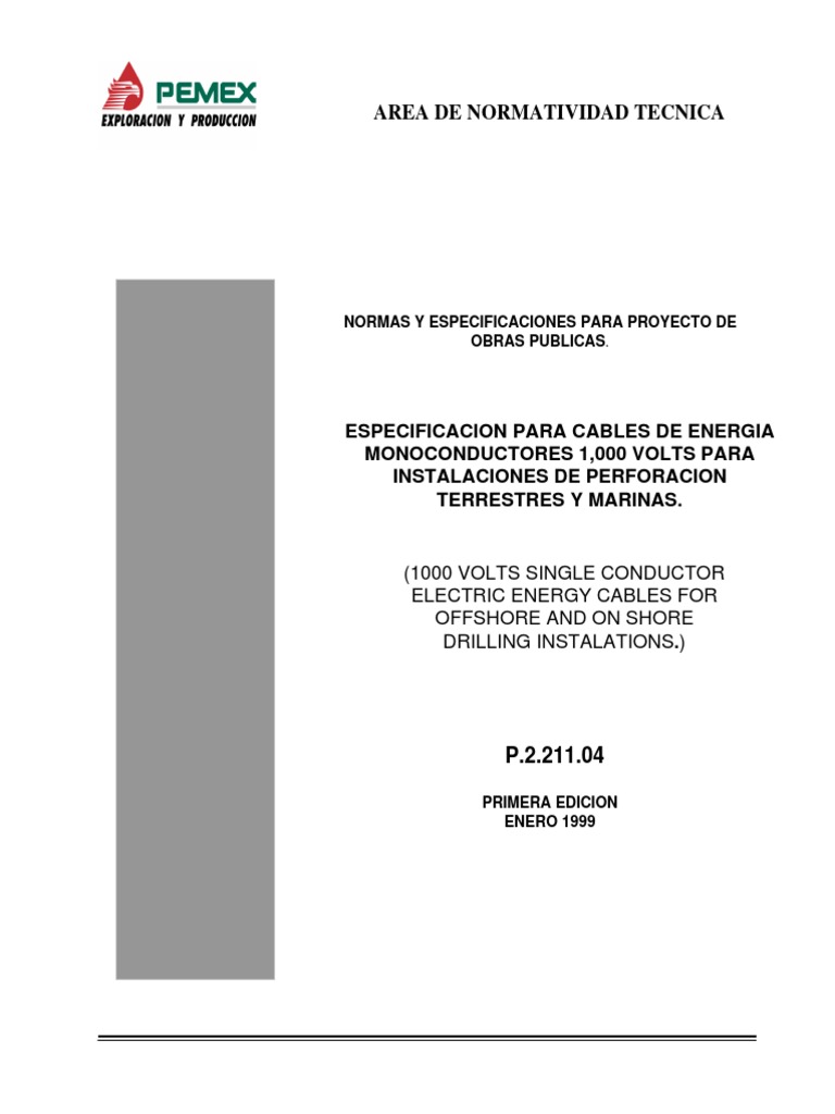 P.2.211 04 Cables Monoconductores 1000 Volts | PDF | Cobre ...
