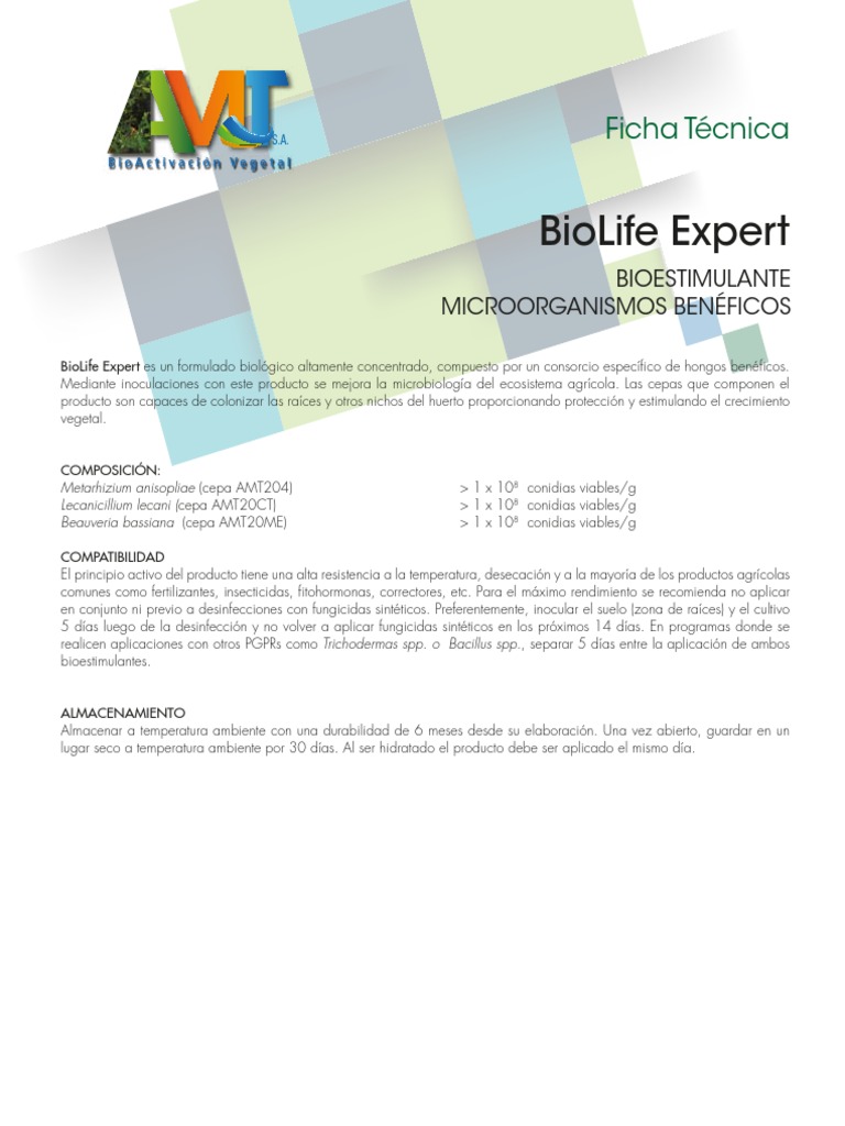 Ficha Técnica BioLife Expert | PDF | Plantas | Agricultura