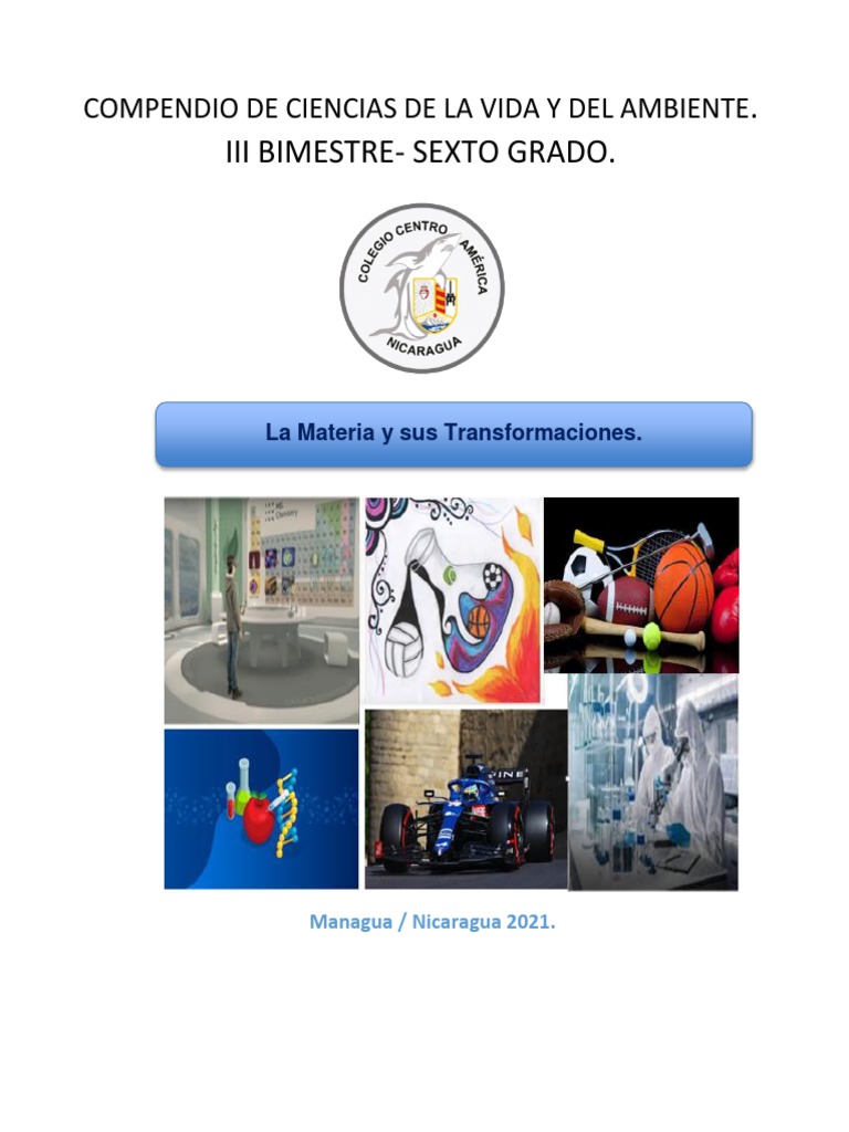 Compendio CVA IIIB - 6TO. Final | PDF | Elementos químicos | Tabla ...