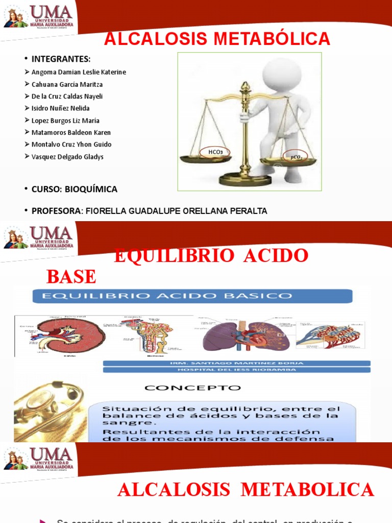 Exposicion Alcalosis Metabolica | PDF | Fisiología | Especialidades Medicas