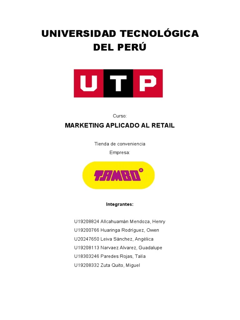 Trabajo Final - TAMBO | PDF | Marketing | Marca