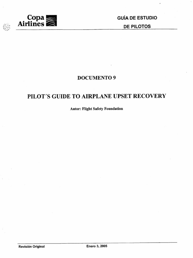 Pilot Guide Airplane Upset Recovery | PDF