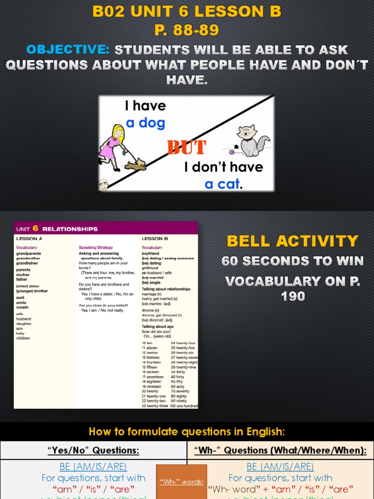 B02 UNIT 6 LESSON B PPT 13 (Pages 88-89) | PDF | English Language ...
