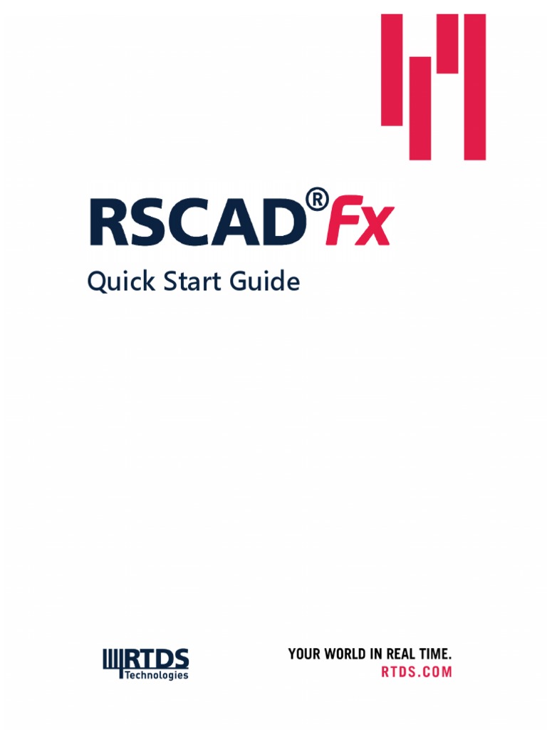 RSCADFX Quick Start Guide | PDF | Icon (Computing) | Parameter (Computer Programming)