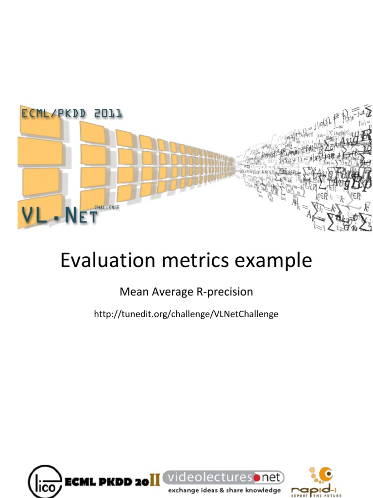 Evaluation Metrics Example: Mean Average R-Precision | PDF
