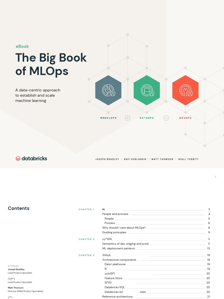 The Big Book of Mlops: Ebook | PDF | Business | Data