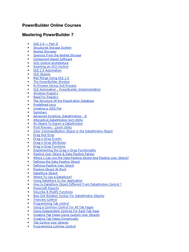 Powerbuilder 07 | PDF | Windows Registry | Computer File