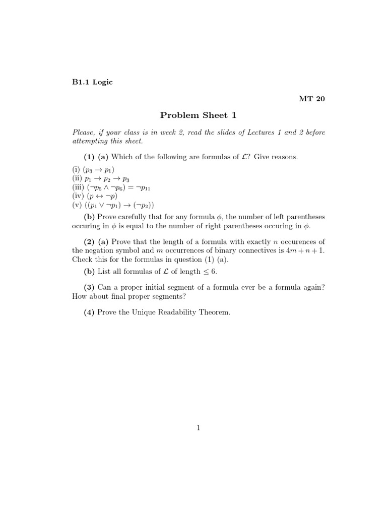 Problem Set 1 | PDF