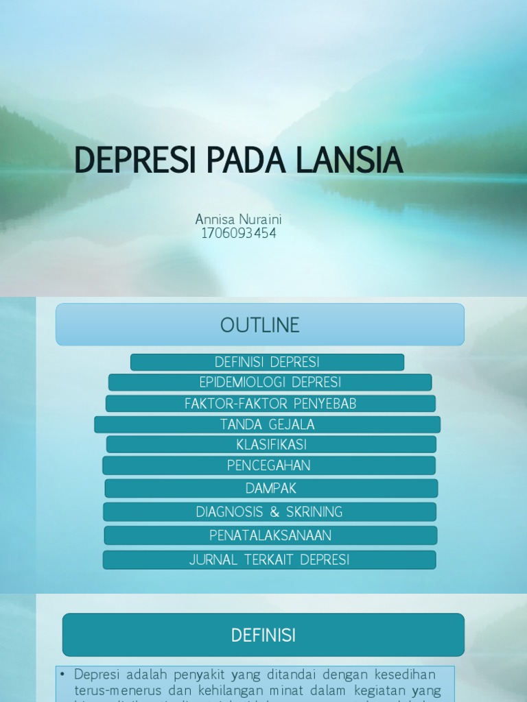 Depresi Pada Lansia | PDF