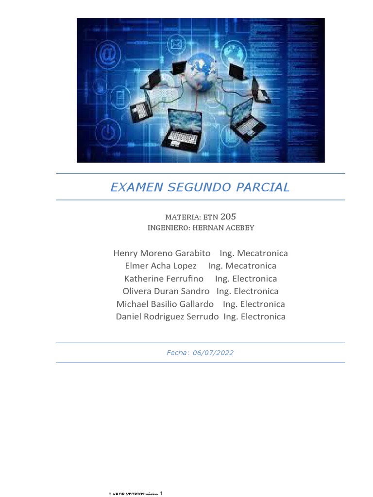 Examen 2do Parcial ETN | PDF | Enrutador (Computación) | Protocolos de internet