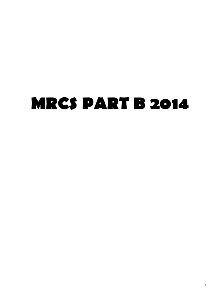 2014 Mrcs Osce RECALL | PDF | Vertebra | Melanoma