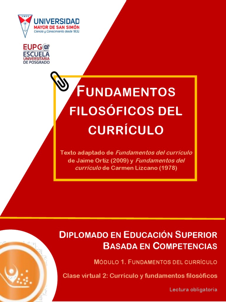 Fundamentos Filosóficos del Currículo | PDF | Conocimiento | Plan de ...