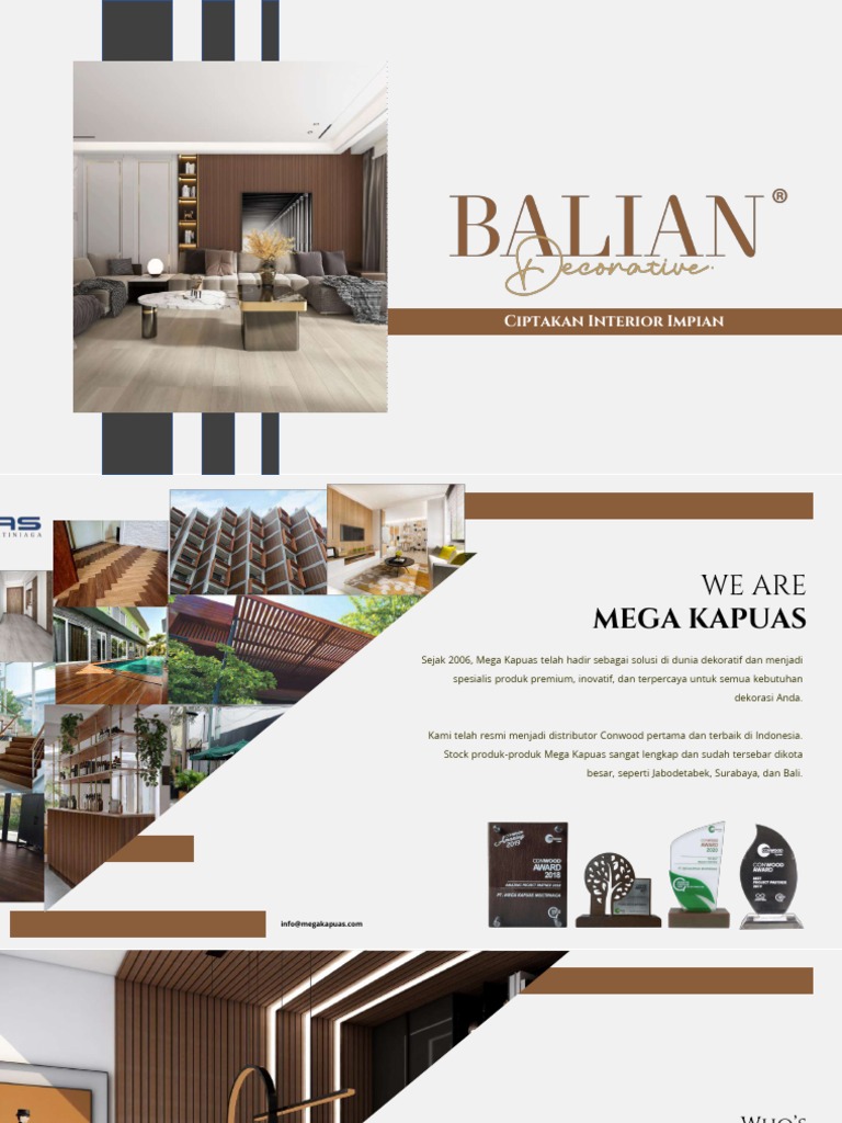 Panel Dinding Balian untuk Interior Elegan | PDF