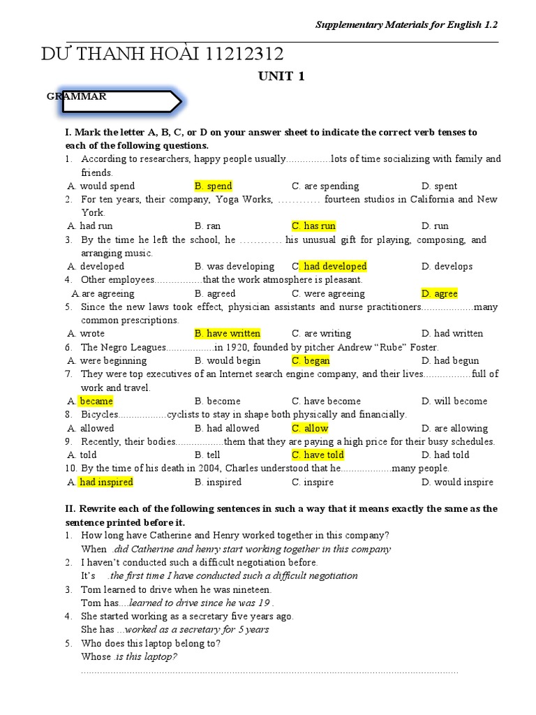 Unit 1 Writing | PDF | Books | Libraries