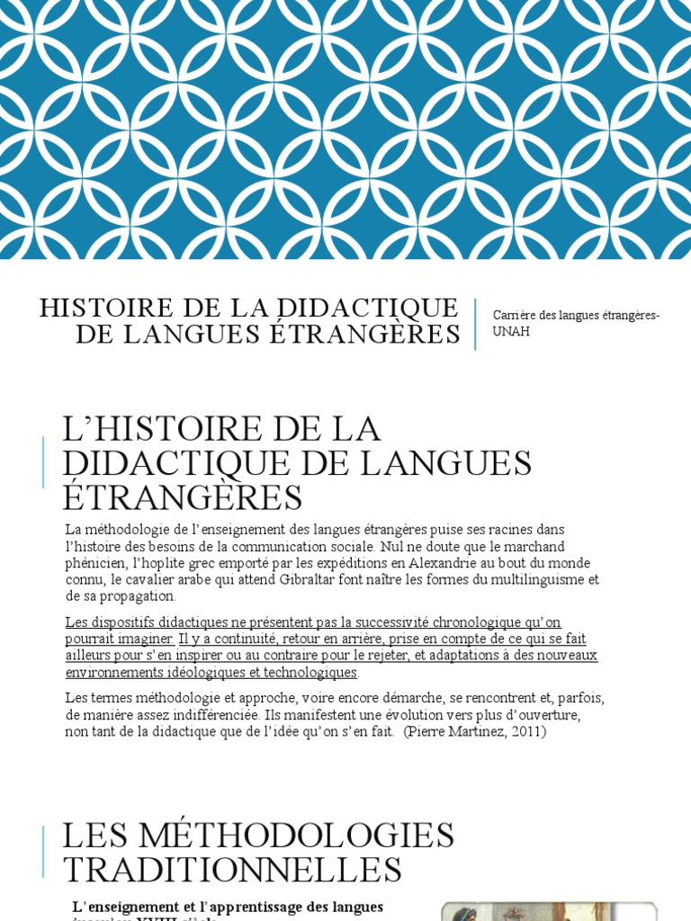 Histoire de la didactique de langues étrangères | PDF | Cognition | Sciences cognitives