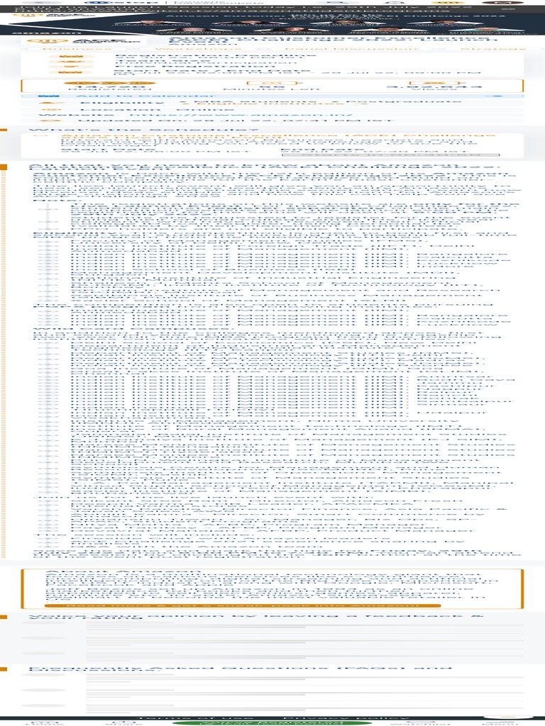 Amazon Customer Excellence (ACE) Challenge 2022 Launch Event! Unstop ...