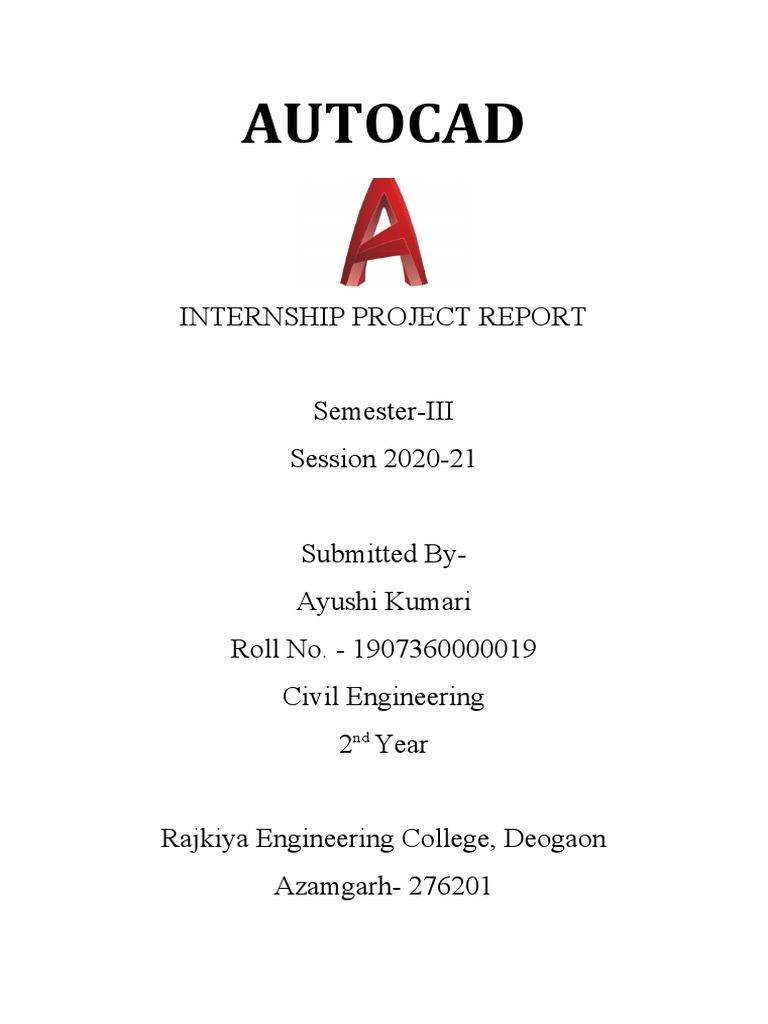 Report On Autocad - pptx-1 | PDF | Computer Aided Design | 3 D Computer ...