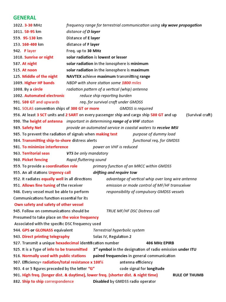 GOC Notes | PDF | High Frequency | Wireless