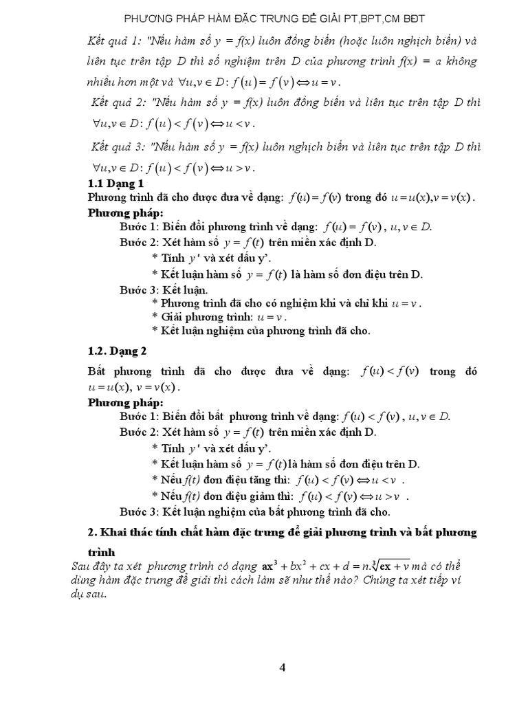 Khai Thac Tinh Chat Ham Dac Trung de Giai PT HPT BPT Le Phuong Thuy | PDF