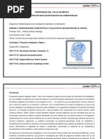 Act#3 Equipo3 Proyecto Integrador Etapa1 | PDF | Método de enseñanza | Aprendizaje