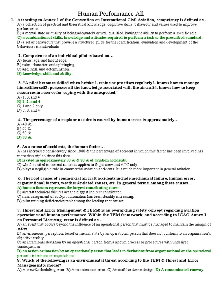 00human Performance ATPL Teori | PDF | Hypoxia (Medical) | Breathing