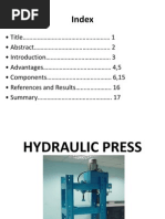 Hydraulic Press: Diagrams & Working Principles | PDF | Forging | Pump