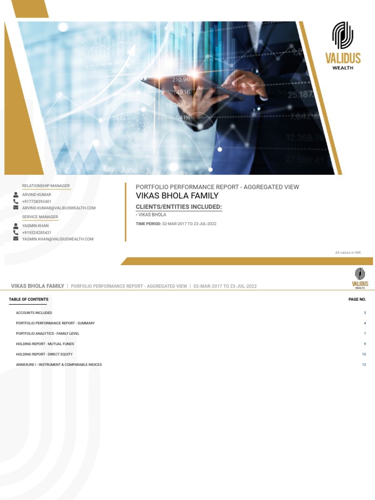 Vikas Bhola Family: Portfolio Performance Report - Aggregated View ...