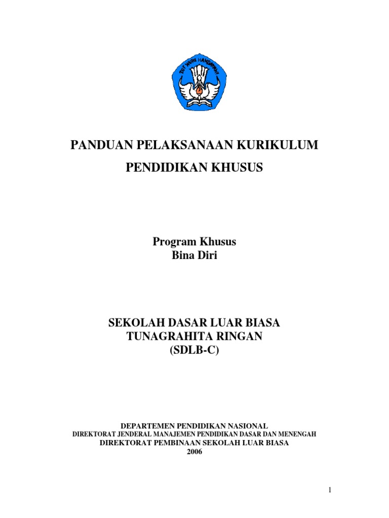 Program Bina Diri SDLB Tunagrahita Ringan: Membantu Peserta Didik Hidup ...