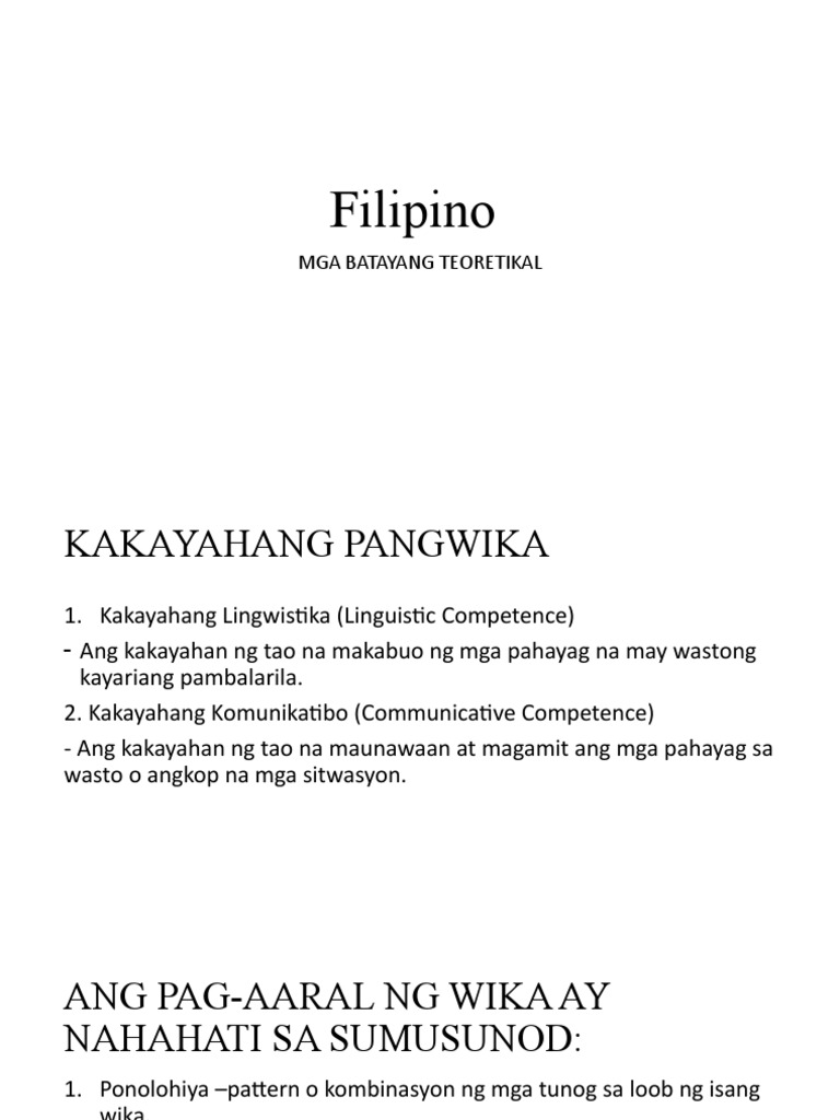 Filipino LET Review | PDF