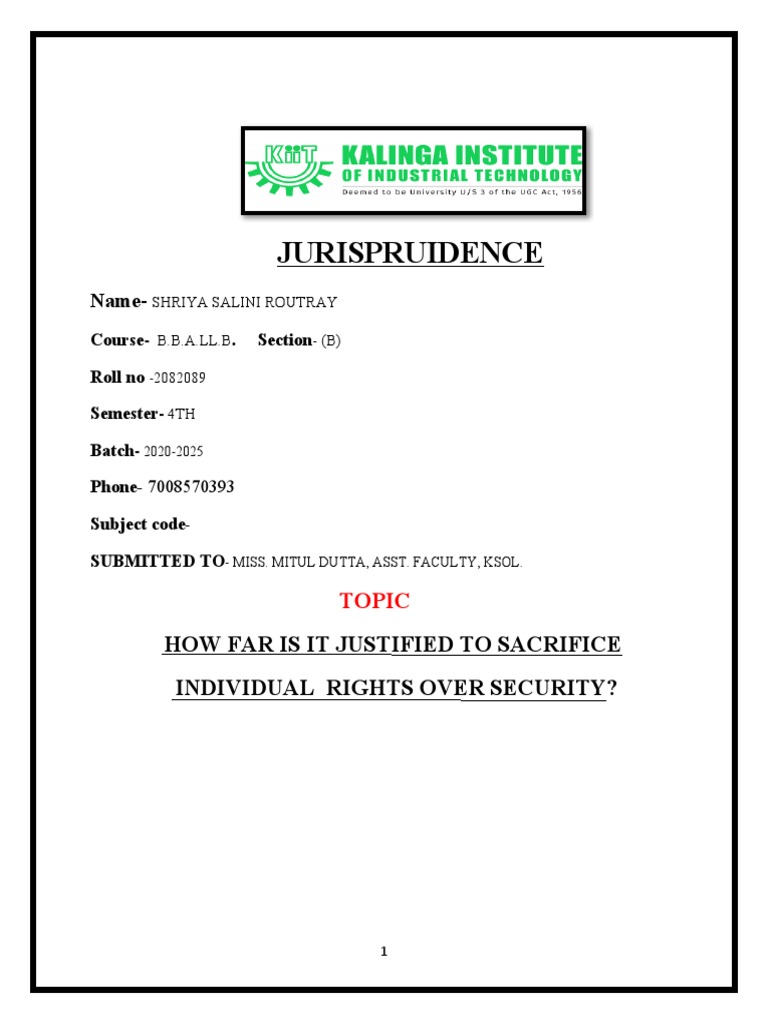 Assignment 1 Juris | PDF | Rights | Individualism