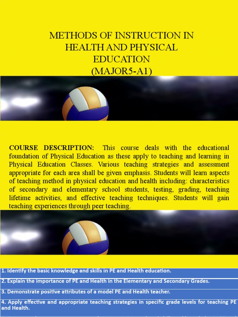 Course Orientation in PE | PDF | Physical Education | Teaching Method