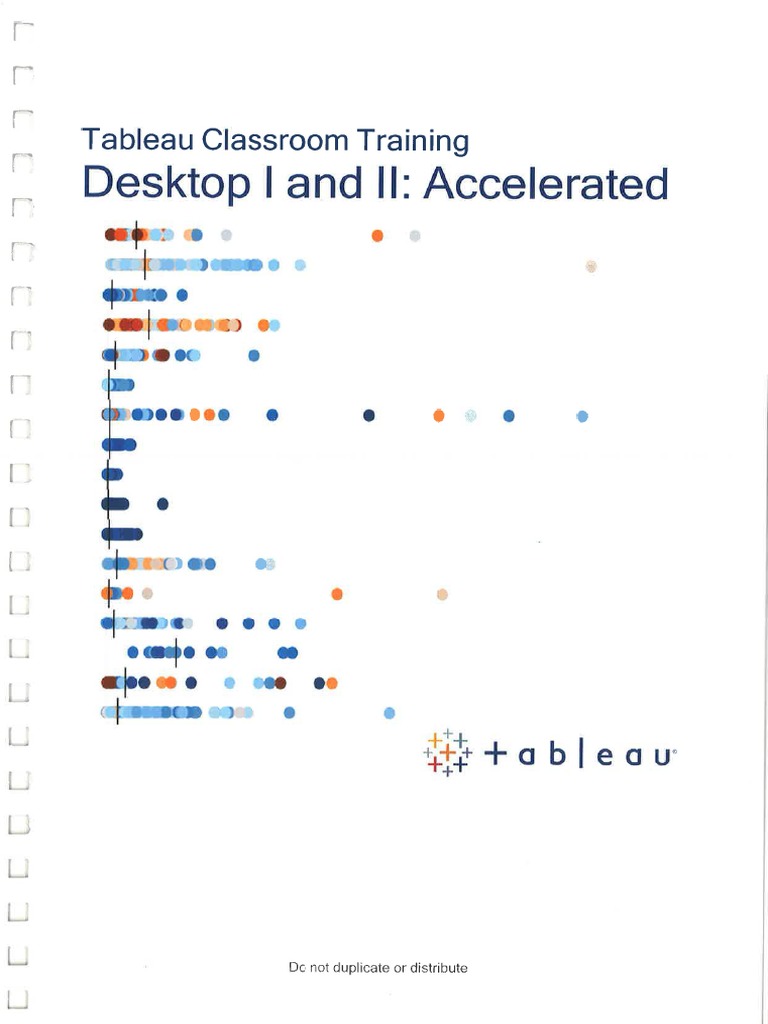 TableauClassroomTraining Desktop1and11 Accelerated | PDF