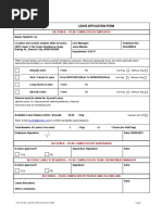 Annual Leave Application Form 2024 | PDF | Sick Leave | Employee Relations