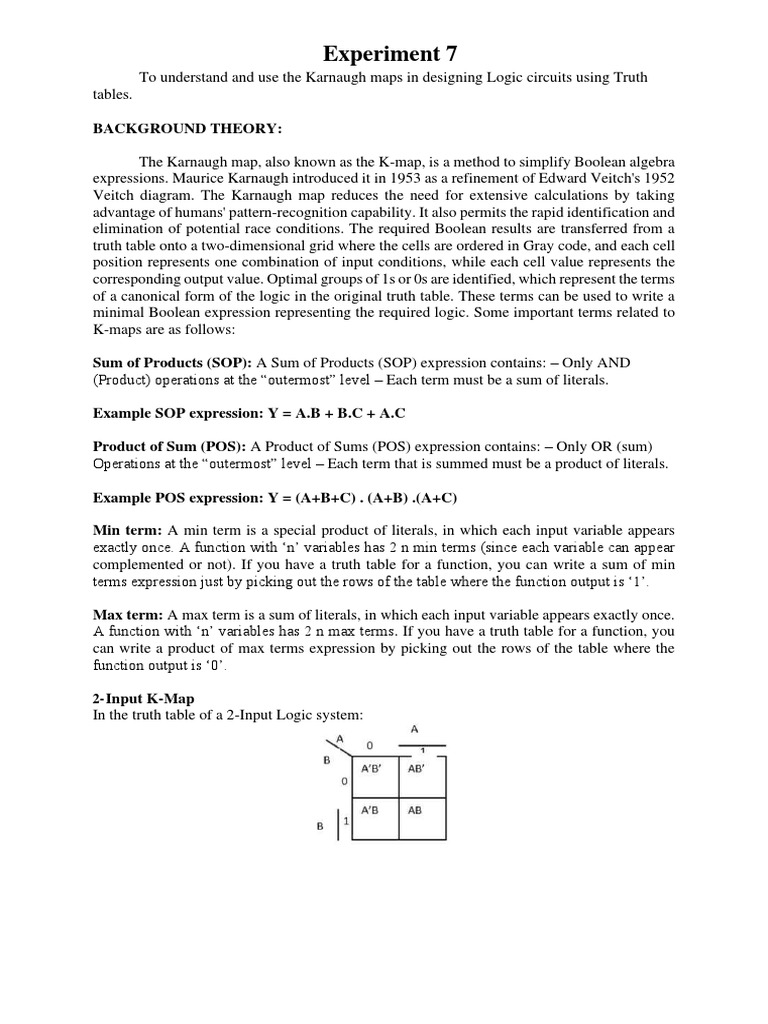 Experiment 7 | PDF | Mathematics | Mathematical Logic