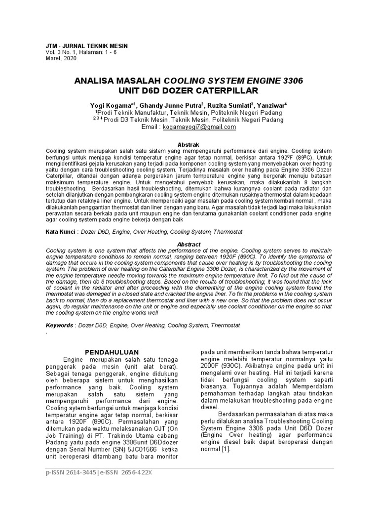 Jurnal Cooling System | PDF