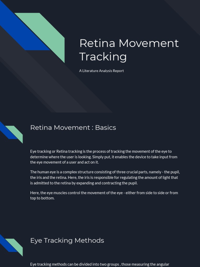 Eye Tracking Techniques and Applications | PDF | Eye | Vision