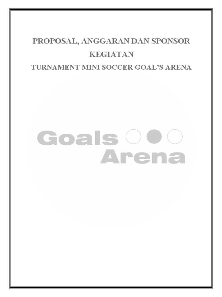 PROPOSAL Turnamen Futsal | PDF
