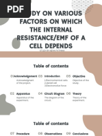 Internal Resistance Class 12 CBSE PROJECT | PDF