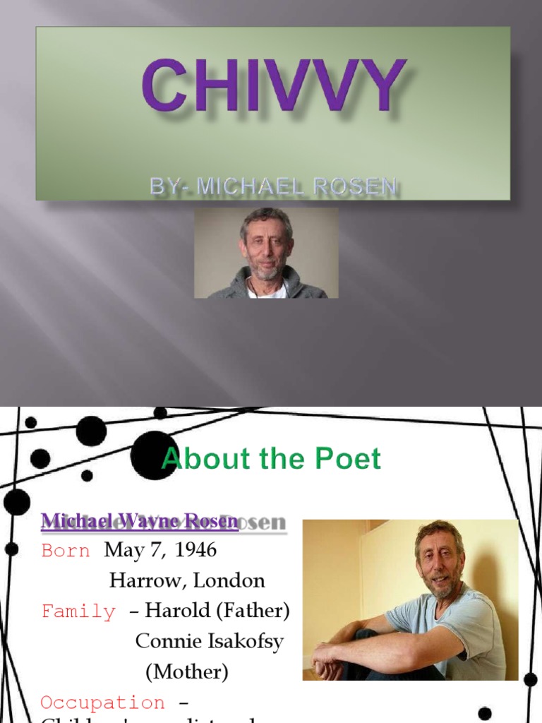 Chivvy Poem | PDF | Wellness