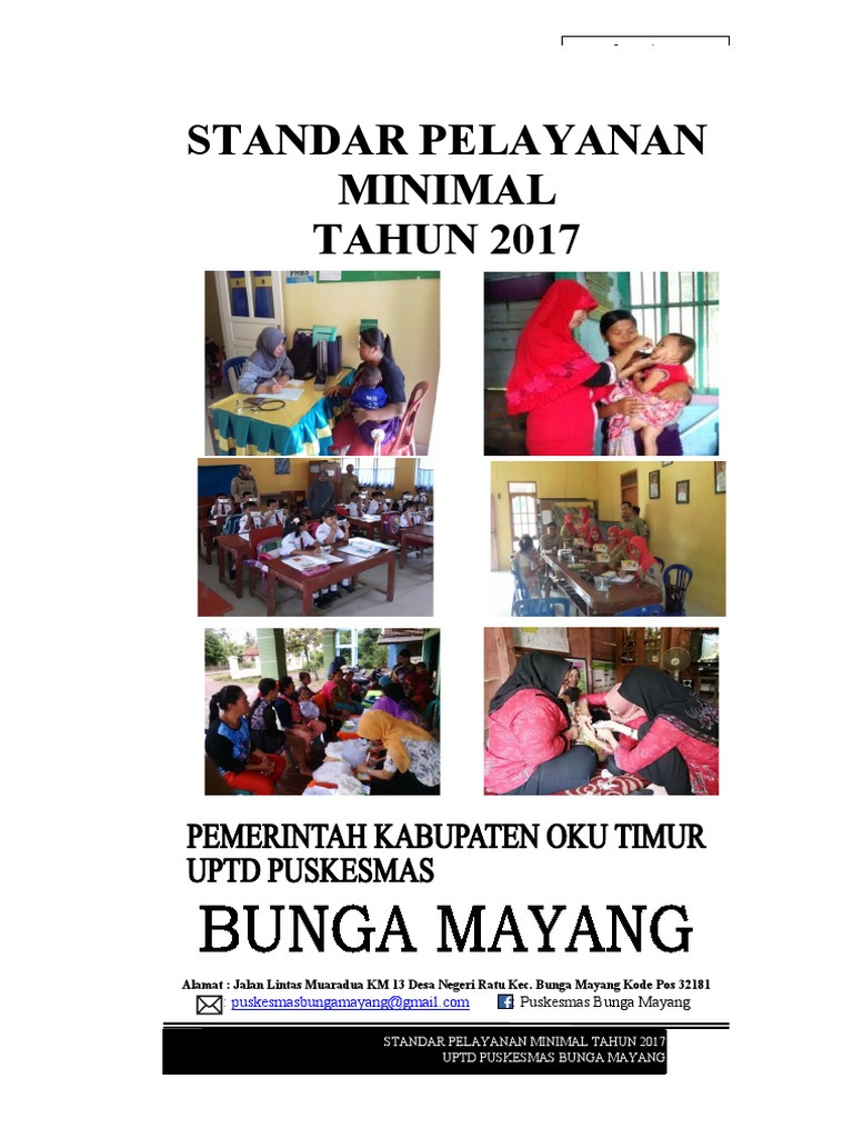 Standar Pelayanan Minimal Puskesmas Bunga Mayang | PDF