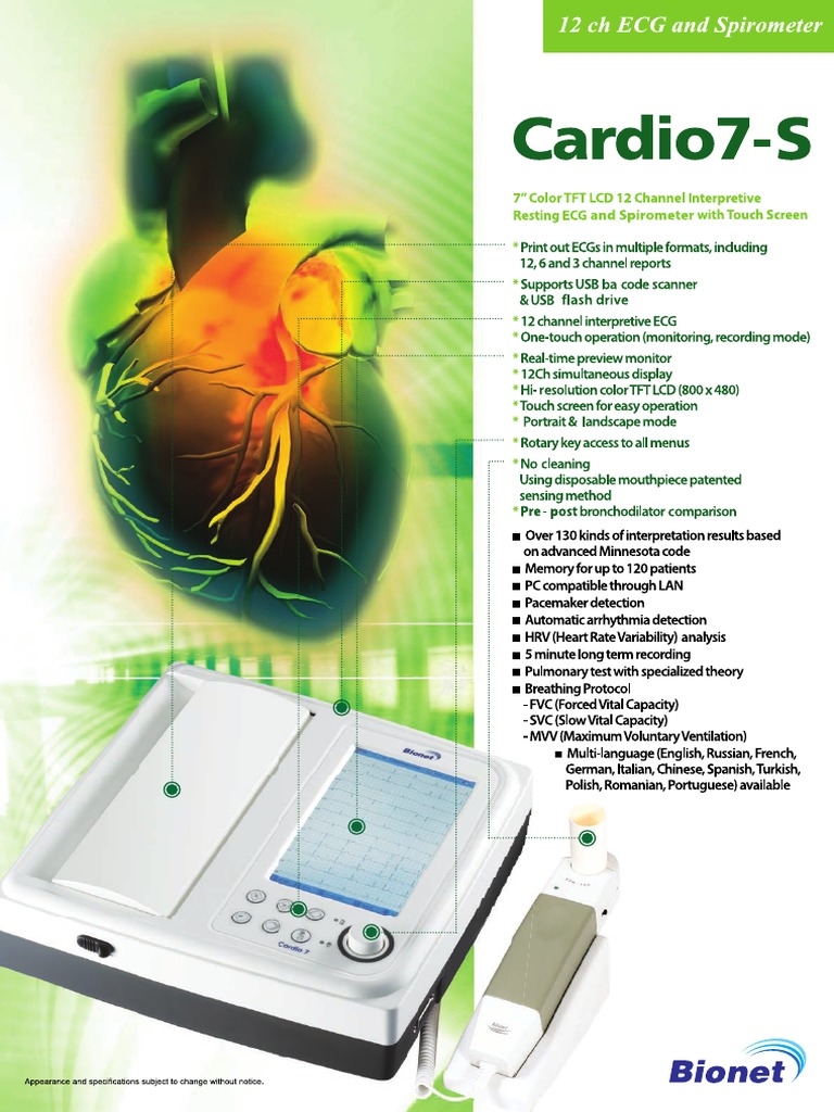 Bionet Cardio 7 S Brochure Compressed | PDF