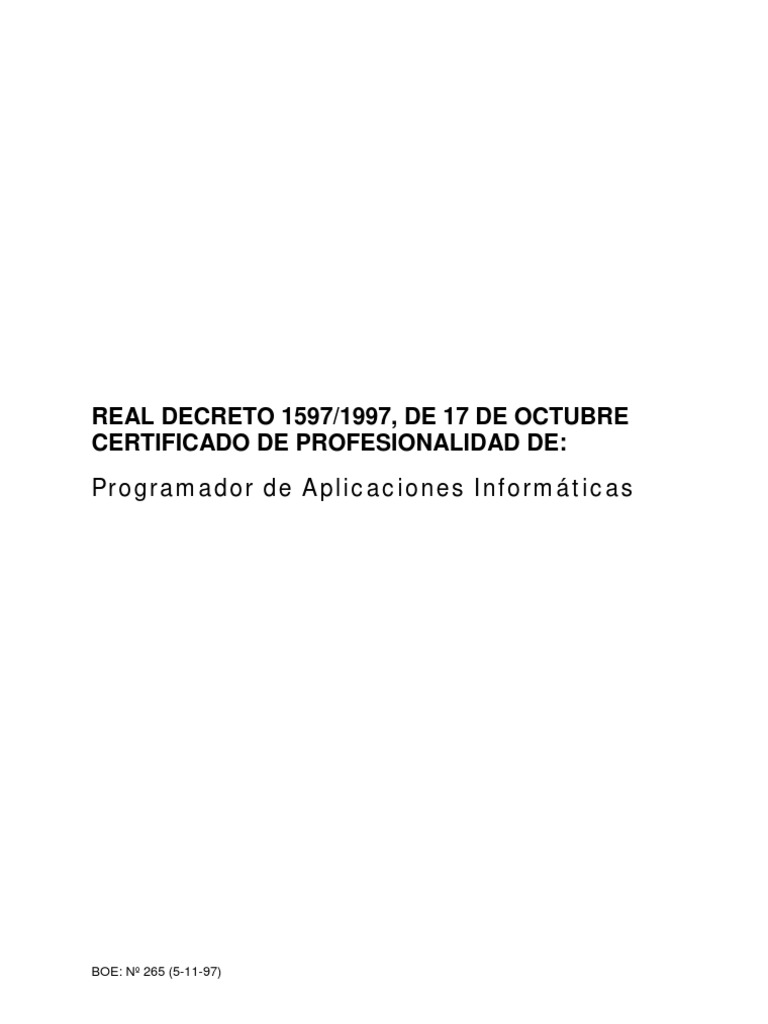 IF-CI10 Programador de Aplicaciones Informáticas | PDF