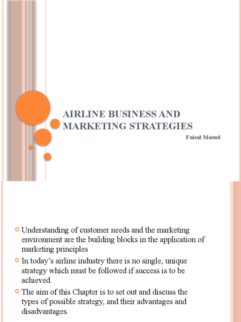 Ch4. Airline Business and Marketing Strategies | PDF | Airlines | Low ...